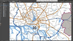 Hamburg Postleitzahlen-Karte PLZ-5 Vektorkarte - grebemaps Kartographie