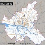 Hamburg Postleitzahlen-Karte PLZ-5 Vektorkarte - grebemaps Kartographie