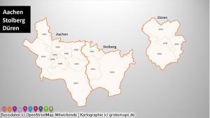 Stadtkarten Postleitzahlen PLZ-5 Deutschland PowerPoint-Karte - grebemaps Kartographie