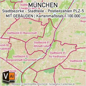 Postleitzahlen Von Munchen