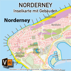 Wunderbar Karte Von Norderney Bild
