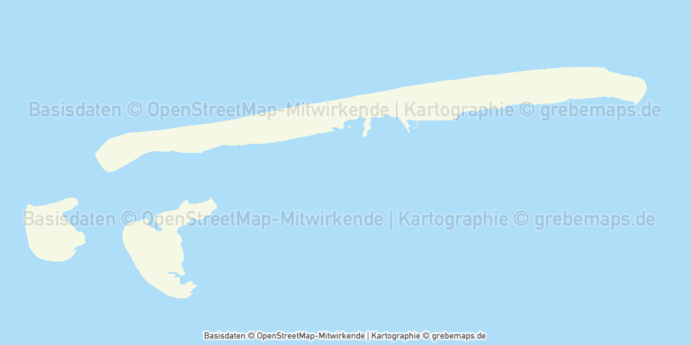 Juist Inselkarte mit Gebäuden Vektorkarte - grebemaps® Kartographie