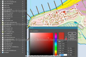 Baltrum Inselkarte mit Gebäuden Vektorkarte - grebemaps® Kartographie