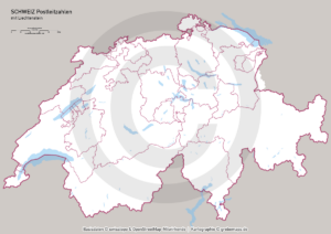 Schweiz Vektorkarte Kantone Gemeinden - grebemaps Kartographie