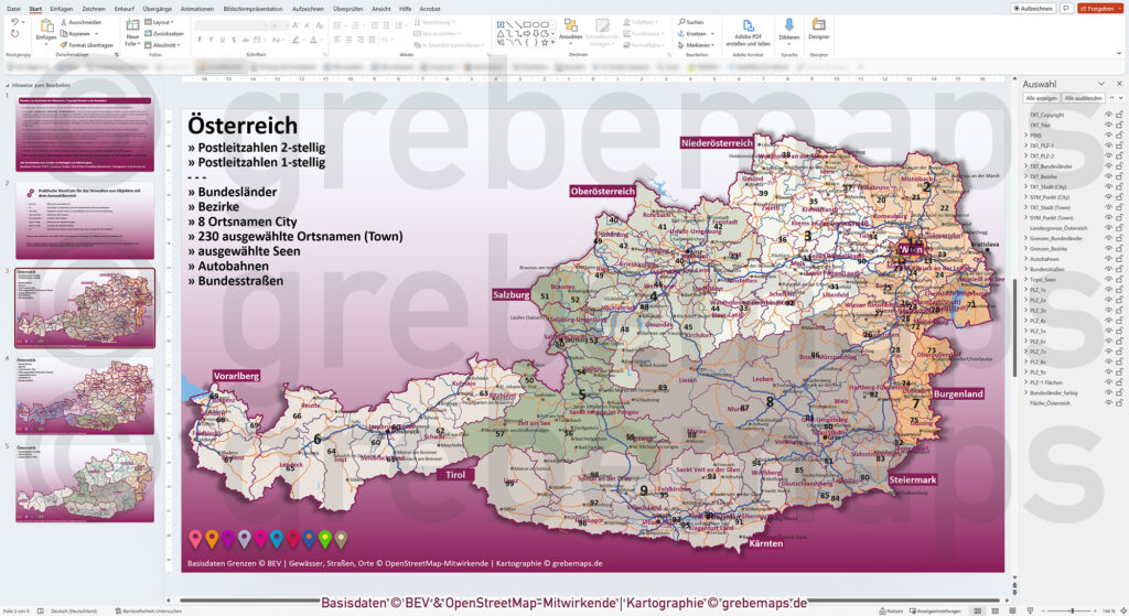 Karte Osterreich Mit Plz