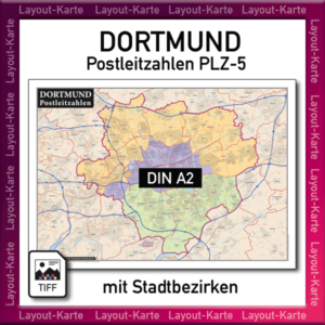 Karte PLZ Dortmund Archive - grebemaps® B2B-KartenShop (GKA)