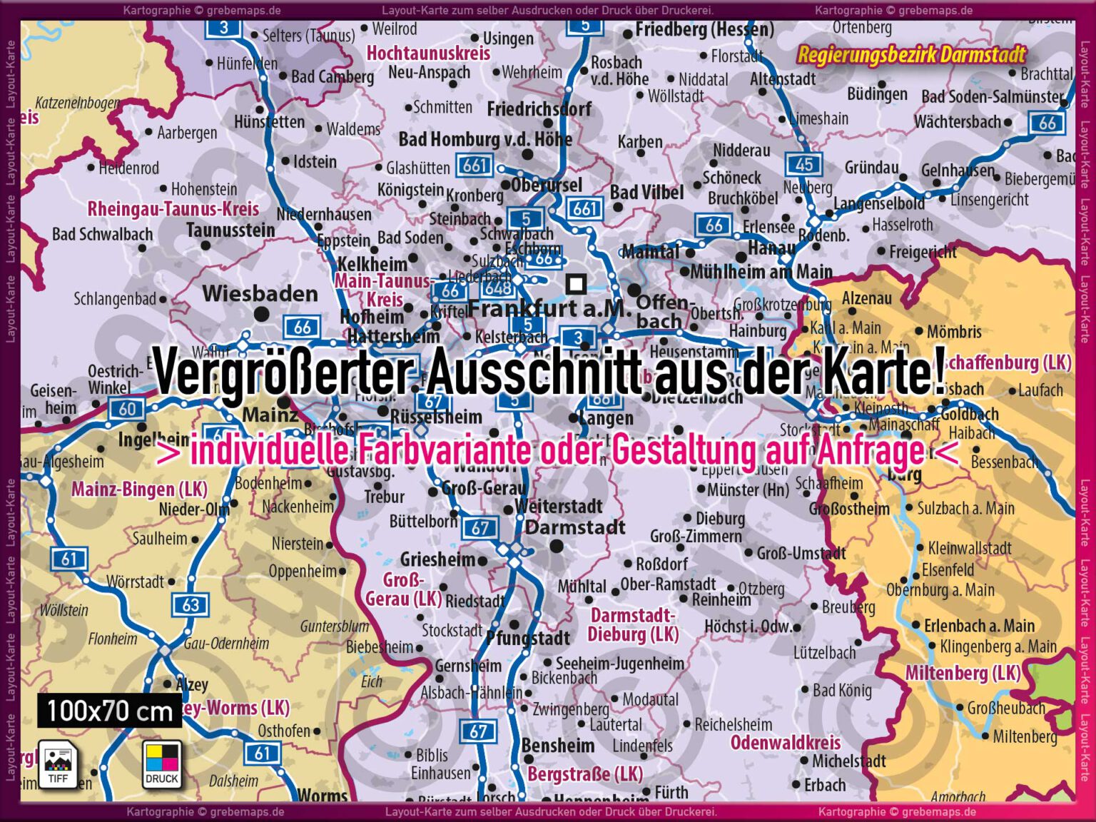 Deutschland (Süd) Layout-Karte Autobahnen Landkreise Bundesländer ...